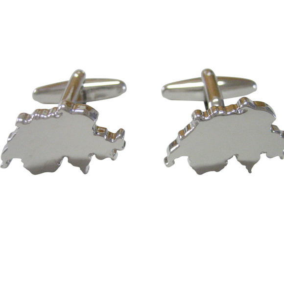 Kiola Designs | Accessories | Switzerland Map Shape Cufflinks | Poshmark